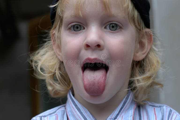 Tounge out stock photo. Image of male, little, childhood - 218946