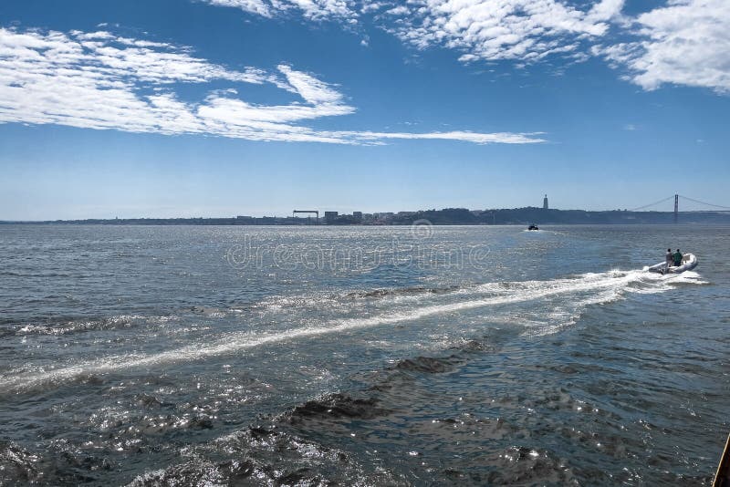 Tour Boat Sailing on the Sea in Lisbon Stock Photo - Image of landmarks ... Tour Boat Sailing on the Sea in Lisbon Stock Photo - Image of landmarks ...