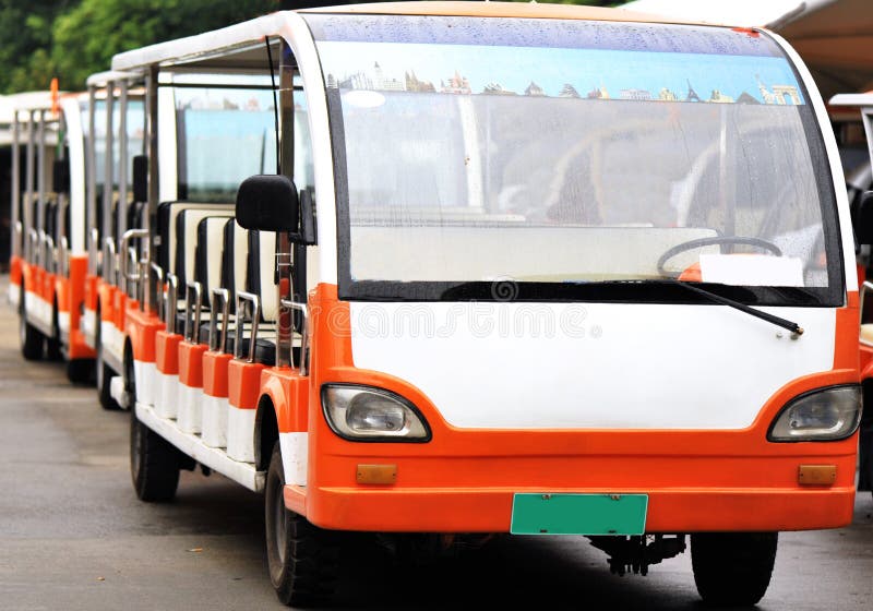 Tour bus stock image. Image of handle, color, cars, asphalt - 23867723