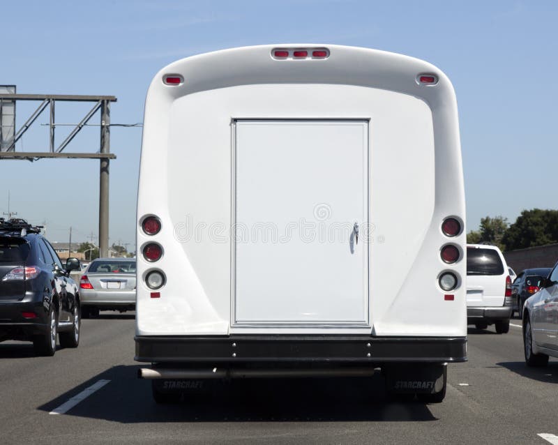 Shuttle Bus Tour Near the Pool in the Zoo among Giraffes. Stock Photo ...