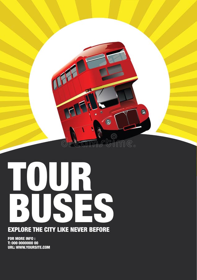 Tour buses stock vector. Illustration of knowledge, space - 33141397