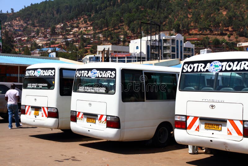 Tour Buses in the Kigali, Rwanda Bus Station Editorial Stock Photo ...