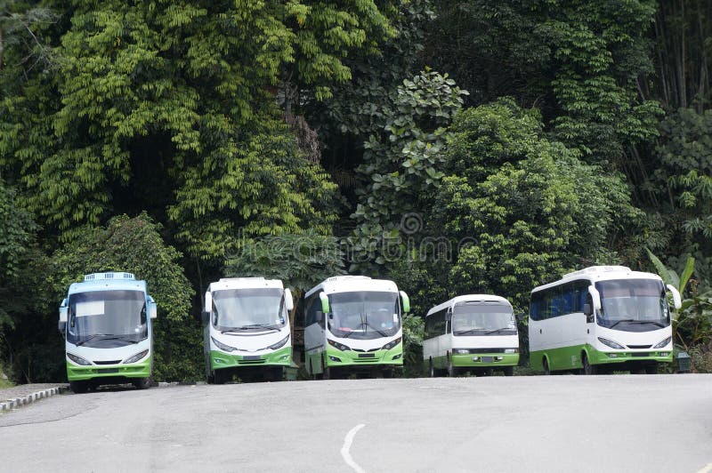The tour buses stock image. Image of mobile, parking - 69182049