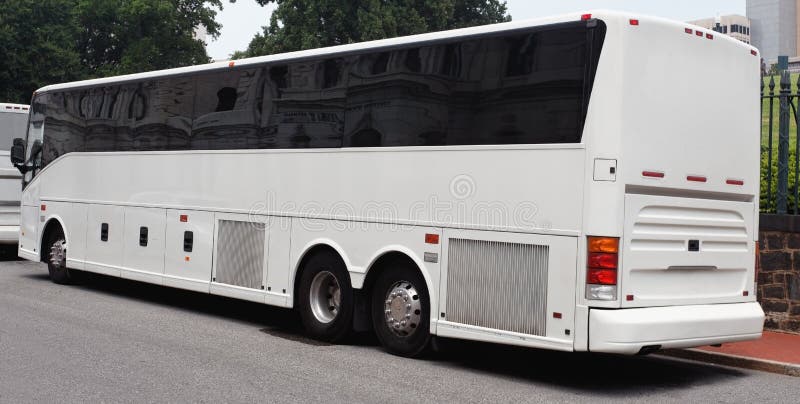 Tour Charter Bus stock photo. Image of side, white, sightseeing - 79944160