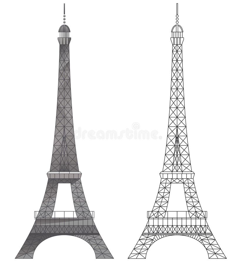 TOUR EIFFEL, PARIS stock vector. Illustration of monument - 67253506