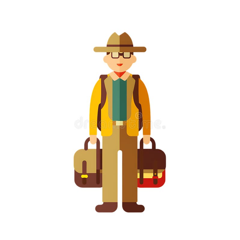 Tour Guide Icon Against Transparent Background Generated by Ai Stock ...