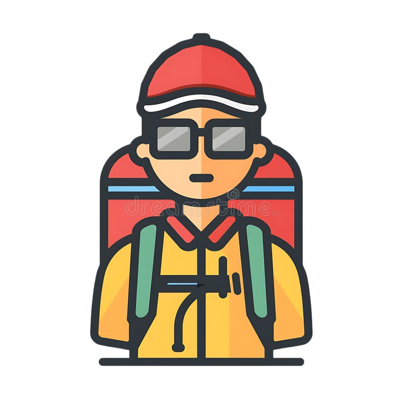 Tour Guide Icon Against Transparent Background Generated by Ai Stock ...