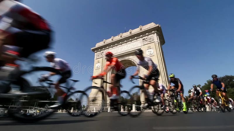Tour of Romania - Multiple-stage Bicycle Race Stock Video - Video of ...