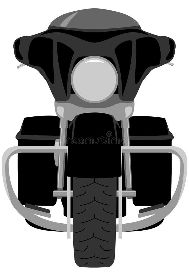 Touring Motorcycle Isolated Vector Illustration Stock Vector ...