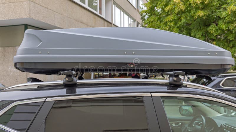 Touring Roof Box stock photo. Image of vehicle, hungary - 254567288