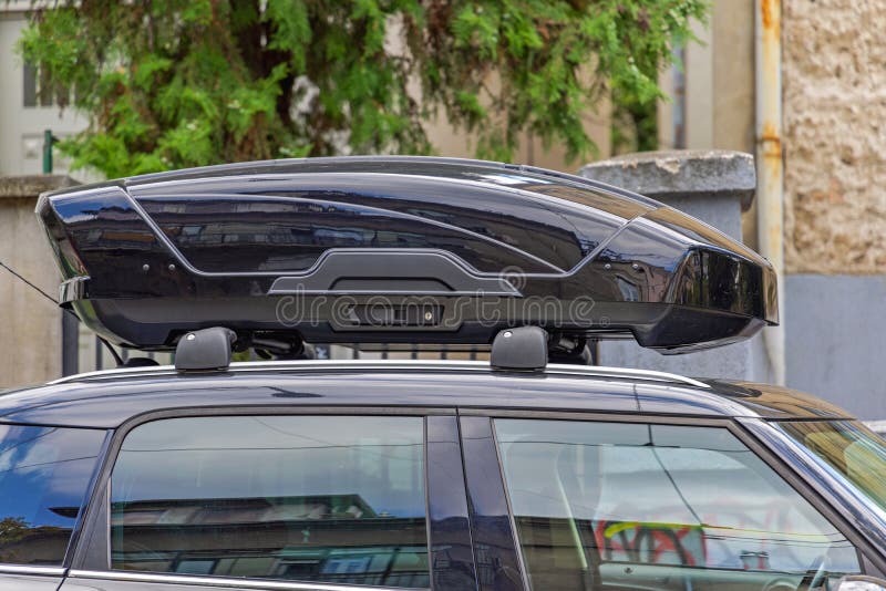 Touring Rooftop Box stock photo. Image of transport - 255364300