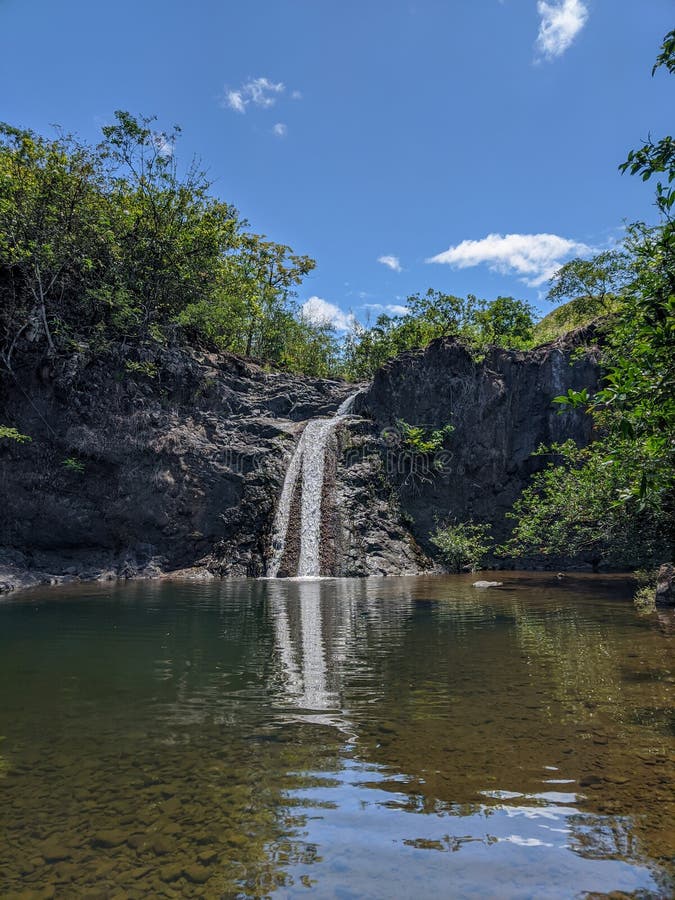 Touring Waterfalls with Crystal Clear Waters Stock Photo - Image of ...