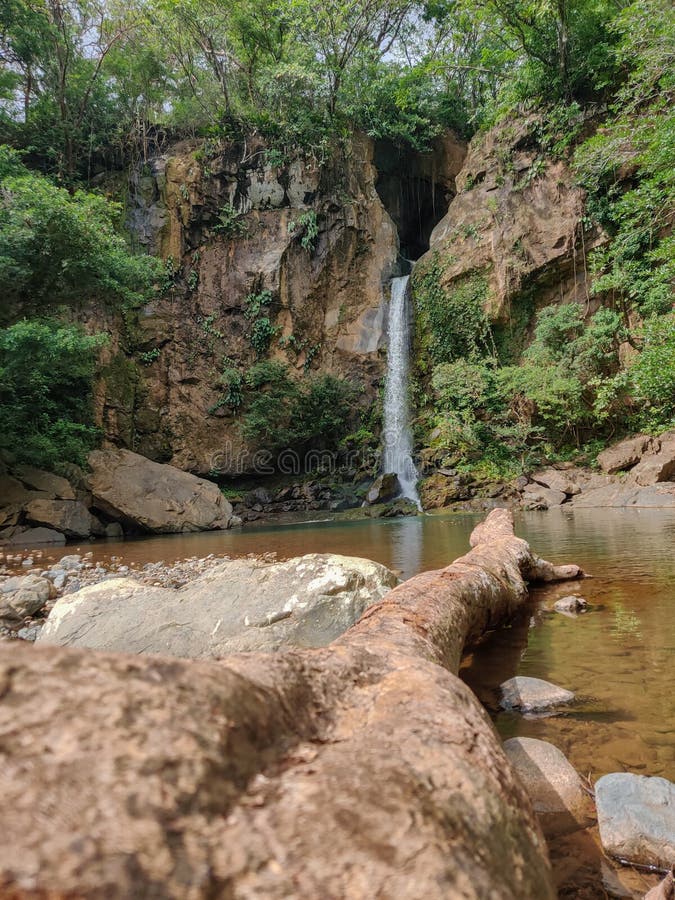 Touring Waterfalls with Crystal Clear Waters Stock Image - Image of ...