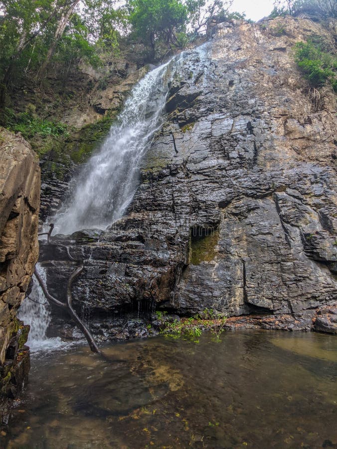 Touring Waterfalls with Crystal Clear Waters Stock Image - Image of ...