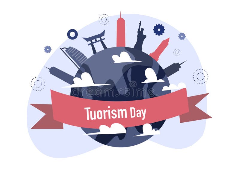 Tourism Day Illustration Vector Design for Tourism Event Vector Stock ...