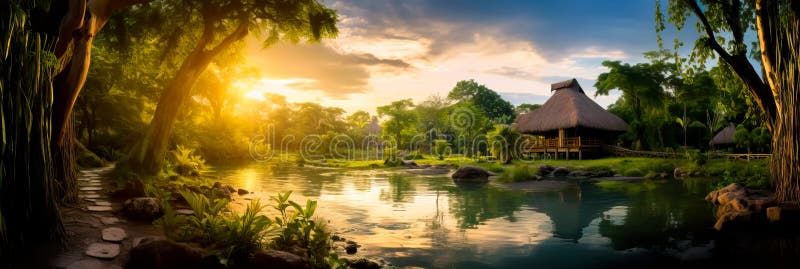 Tourism the Environment and Supports Local Communities. Stock Image ...