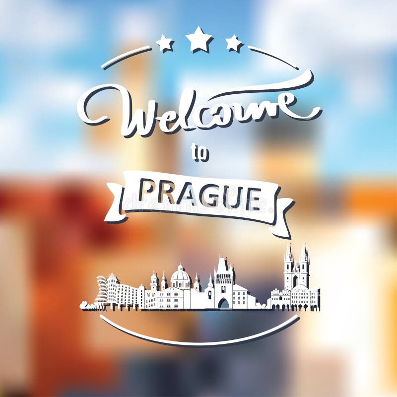 Welcome To Prague - Hand Lettering Inscription Text Stock Vector ... Welcome To Prague - Hand Lettering Inscription Text Stock Vector ...