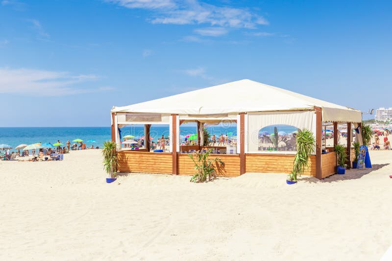 Tourism in Spain. View of Beach in Rota, Cadiz, Spain. Editorial Stock ...