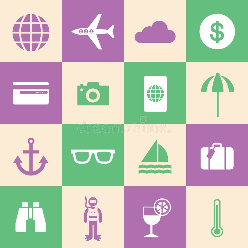 Tourism symbol stock vector. Illustration of anchor, ship - 53221095