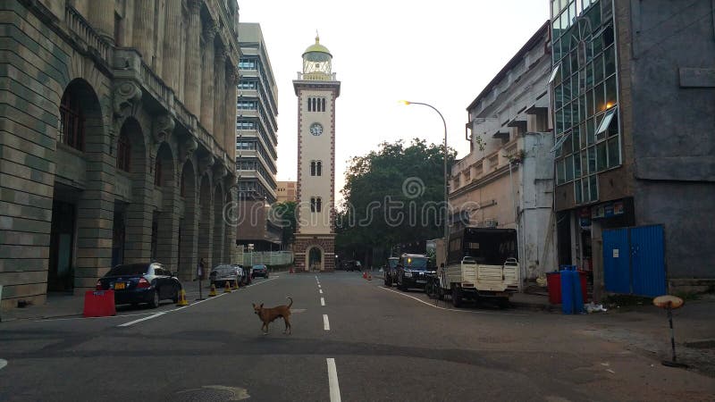 Tourist Attraction Colombo Tower Clock Lighthouse Editorial Stock Photo ...
