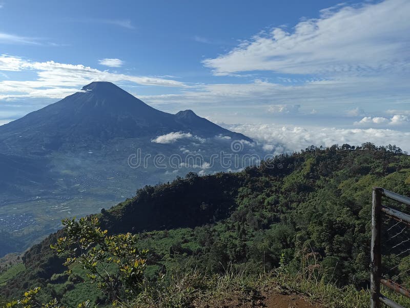 Tourist Attractions of Mount Dieng in Java Stock Photo - Image of cloud ...