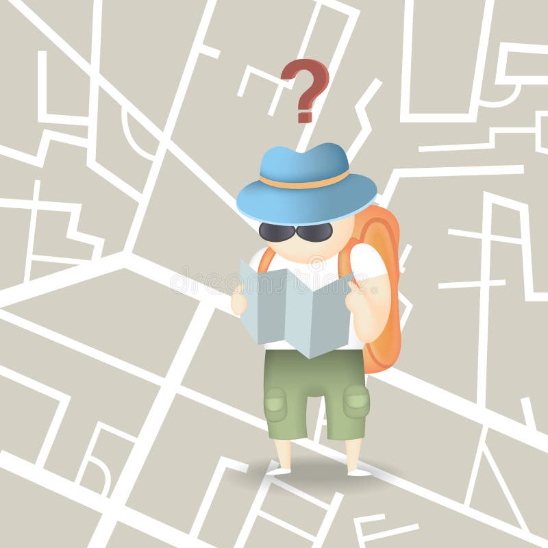 Confuse Reading Map Stock Illustrations – 2 Confuse Reading Map Stock ...