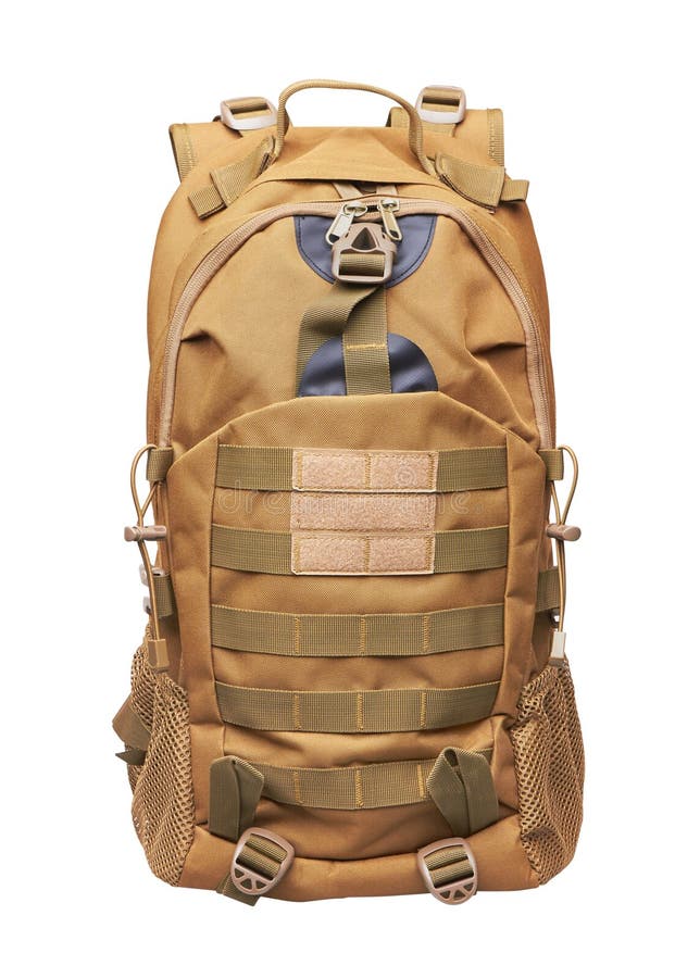 Tourist backpack on white stock image. Image of knapsack - 165694497