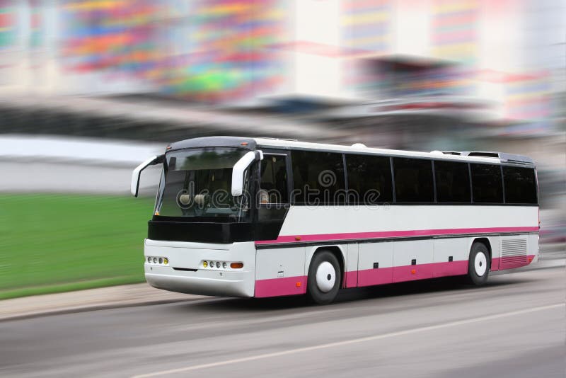 Moving bus stock image. Image of race, city, tourist, speeding - 2621931