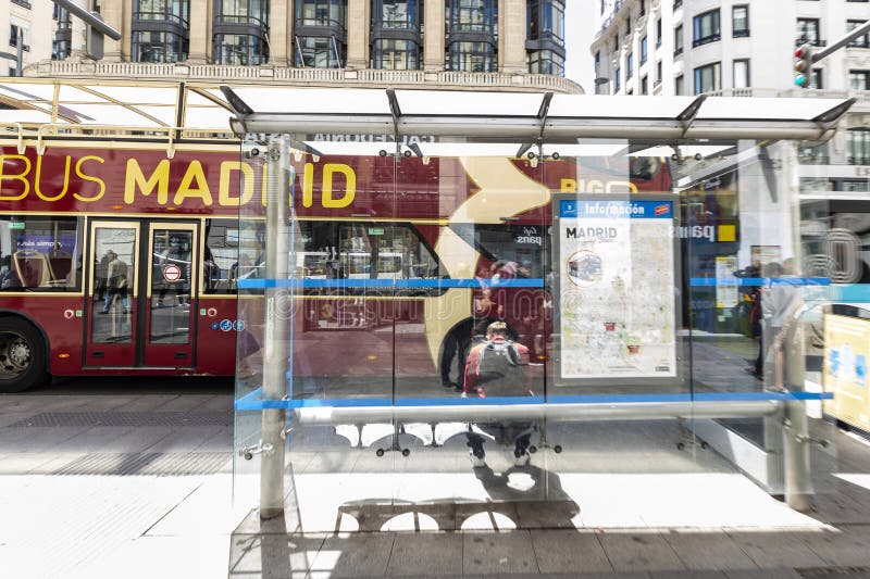 The Tourist Bus in Madrid. Madrid the Largest Tourist Center of Spain ...