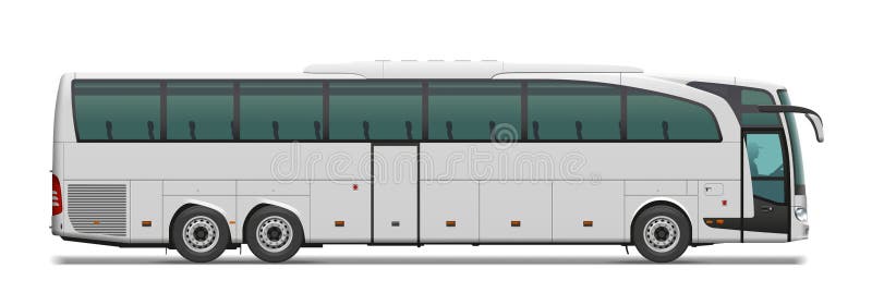 Tourist bus. One side stock vector. Illustration of relocation - 37111642