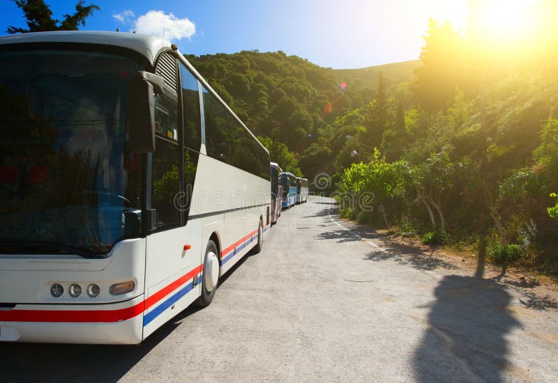 Tourist buses stock photo. Image of coach, passenger - 45117852