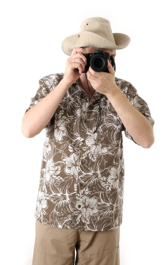 A tourist with camera stock photo. Image of equipment - 6587900