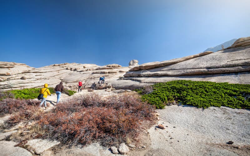Tourist an der Hammada redaktionelles stockfotografie. Bild von jacke ...