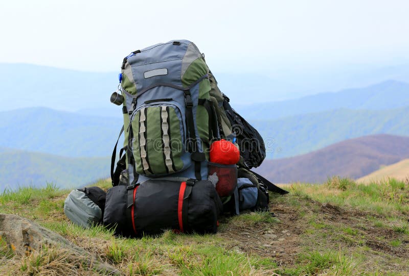 Tourist equipment stock image. Image of outdoor, field - 41005549
