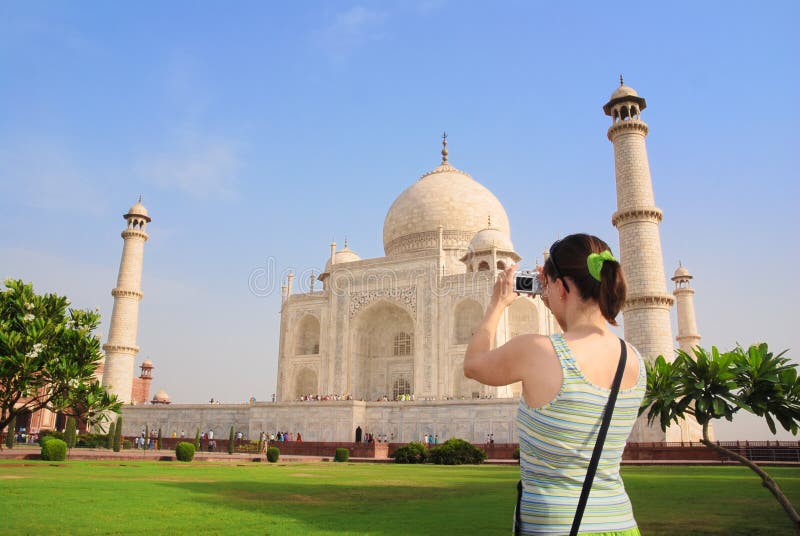 Tourist in Front of Taj Mahal Stock Photo - Image of agra, emperor: 8042624 Tourist in Front of Taj Mahal Stock Photo - Image of agra, emperor: 8042624