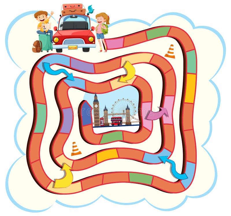 Tourist Going To London Game Template Stock Vector - Illustration of ...