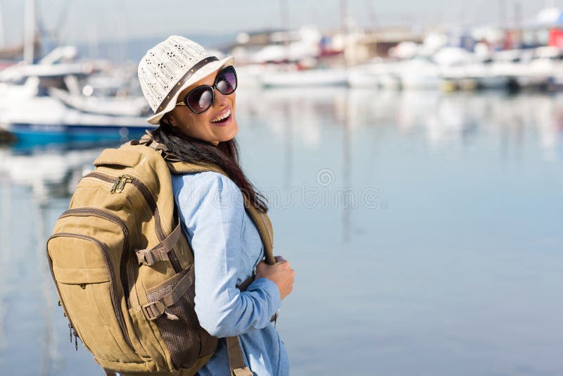 Tourist at harbour stock photo. Image of attractive, lifestyle - 42209606