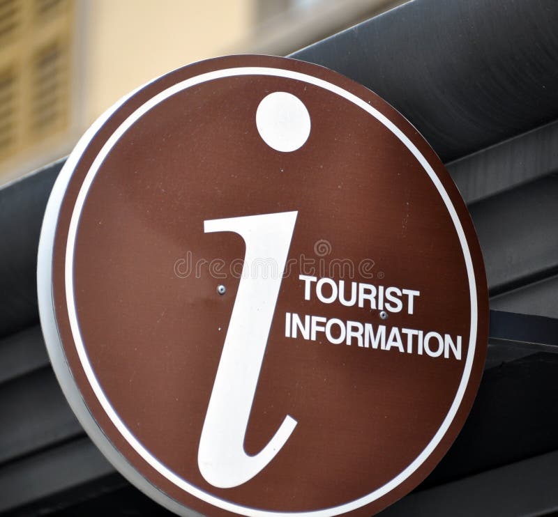 Tourist Information Street Sign Stock Image - Image of booth ...