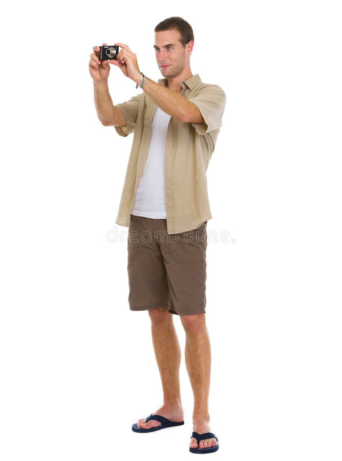 Tourist Making Photos of Points of Interest Stock Photo - Image of ...