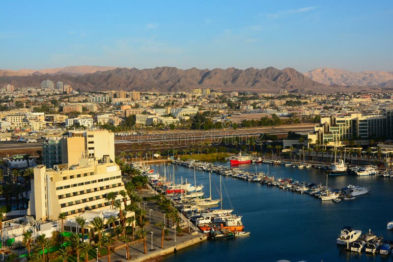 Tourist Resort, Eilat, Israel Stock Image - Image of building, desert ...