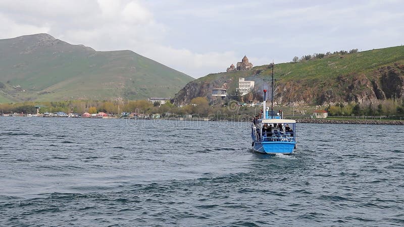 Tourist Ship Sailing on Lake Sevan in Armenia. Editorial Photo - Image of ship, tourist: 294055096