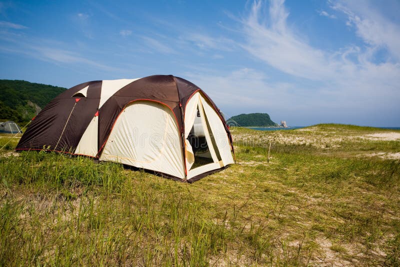 Tourist tent city stock image. Image of relax, people - 21125425