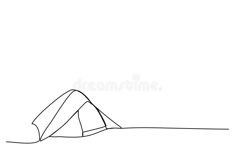 Simple Tent Illustration Line Camp Stock Illustrations – 2,525 Simple ...