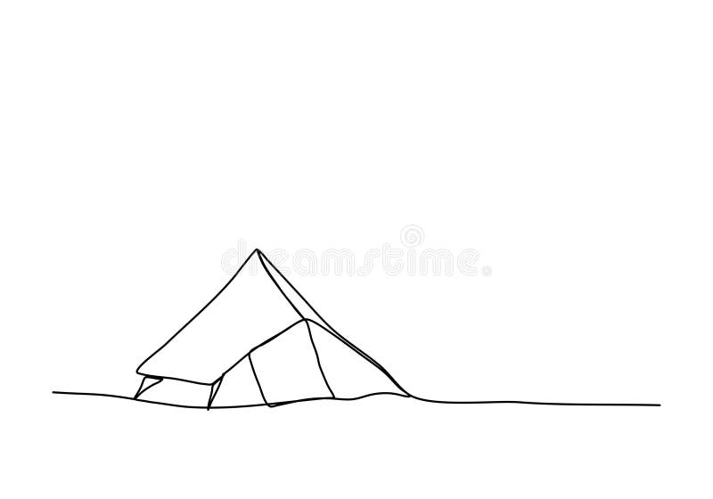 Drawing One Line Tent Stock Illustrations – 203 Drawing One Line Tent ...