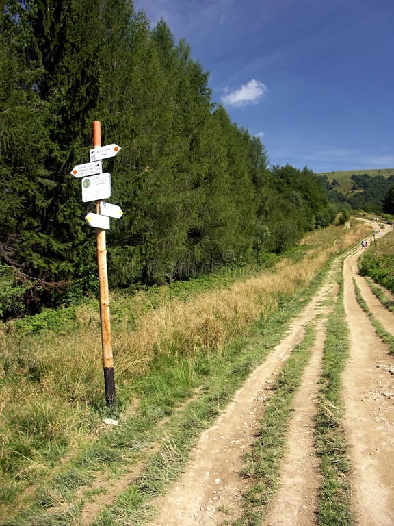 On a tourist track stock photo. Image of direction, rural - 225782