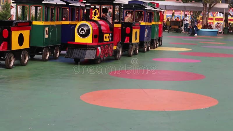 The tourist train at noon stock video. Video of noon - 287737953