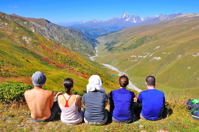 Medieval Village of Svan People and Old Car in Georgia Editorial Image ...