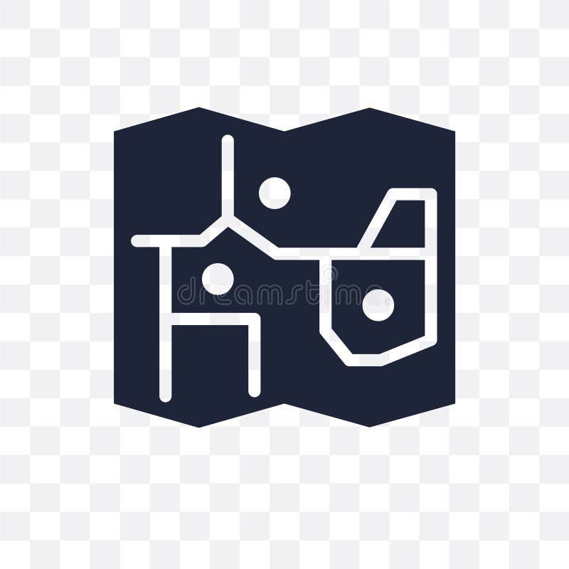 Touristic Map Transparent Icon. Touristic Map Symbol Design from Stock ...