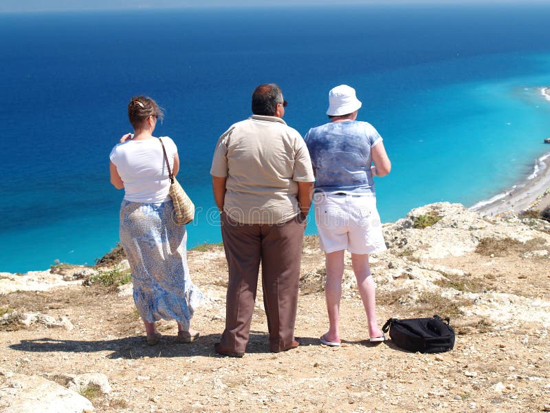 Tourists stock photo. Image of cliffs, water, ocean, blue - 2651962