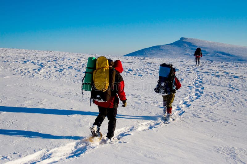 Tourists stock image. Image of activity, climbing, trekking - 4251783